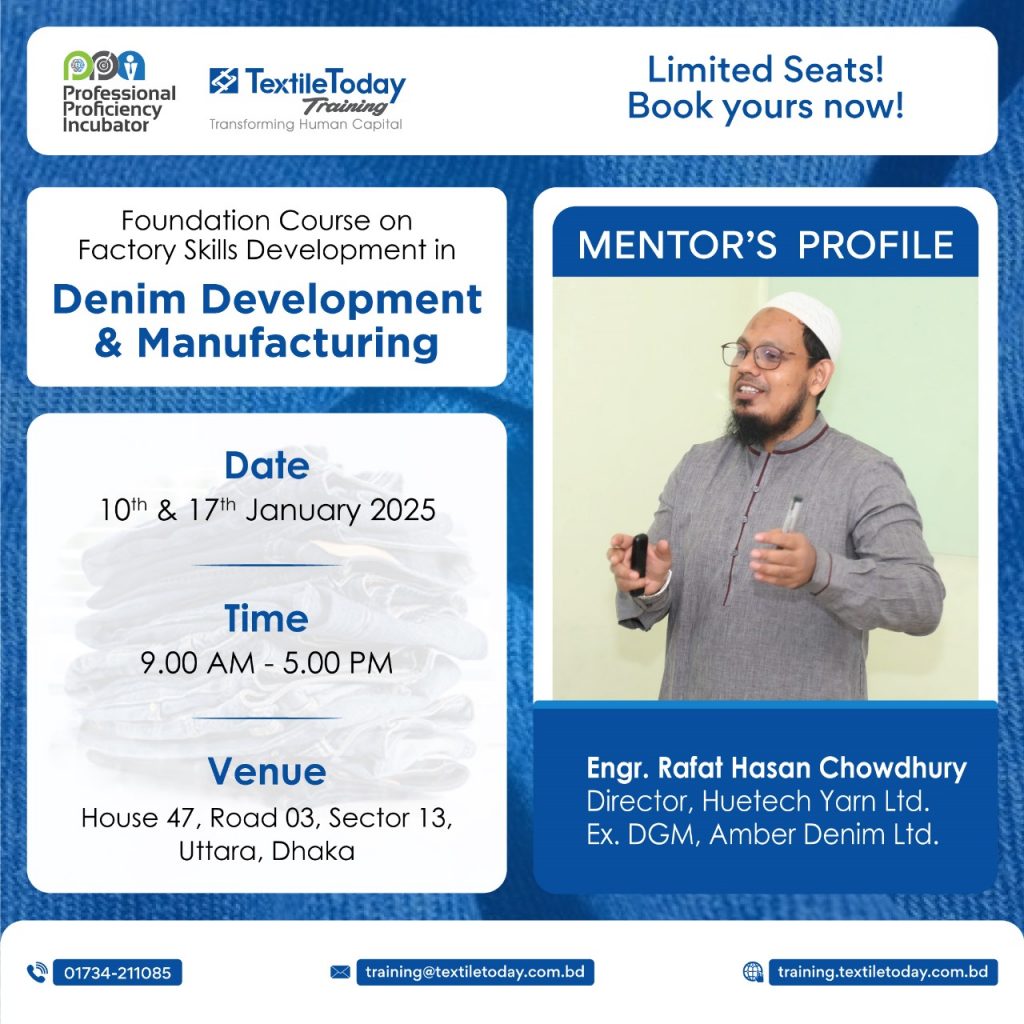 Factory Skills Development in Denim Development & Manufacturing ...